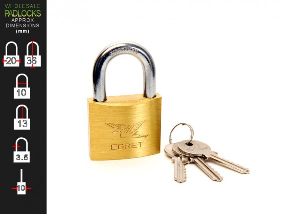 Tri-Circle 38mm Keyed Alike Brass Padlock – Wholesale Padlocks